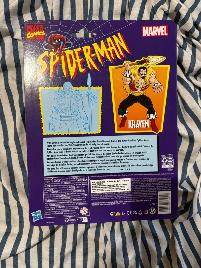Kraven The Hunter - Walmart Exclusive Spider-Man Hasbro Marvel Legends Series - Retro Collection ...