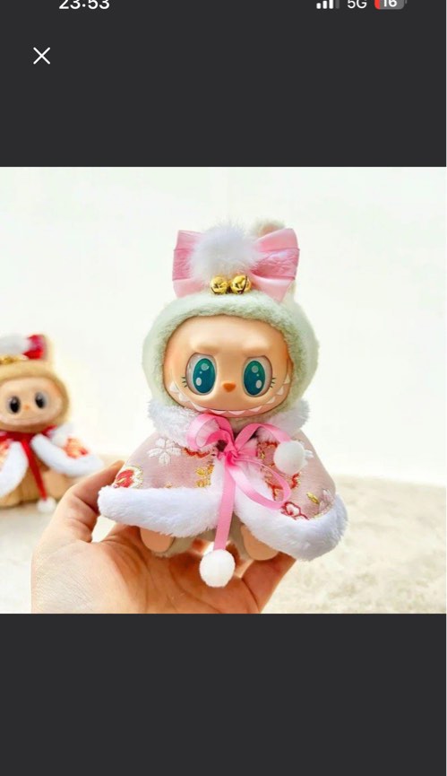 Labubu CNY outfit, Labubu winter outfit ready stock, Hobbies & Toys ...
