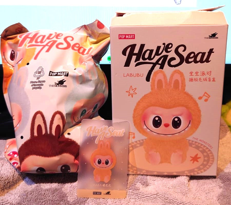 Labubu V2 Have a Seat Baba, Hobbies & Toys, Toys & Games on Carousell