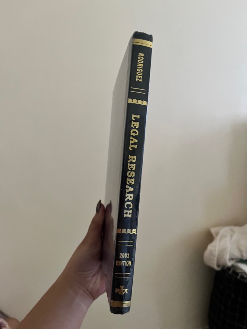 Legal Research by Rodriguez (2002 Edition), Hobbies & Toys, Books & Magazines, Textbooks on ...