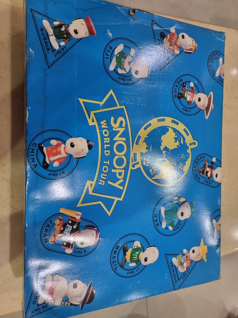 McDonald's Snoopy World Tour Complete Set, Hobbies & Toys, Toys & Games ...