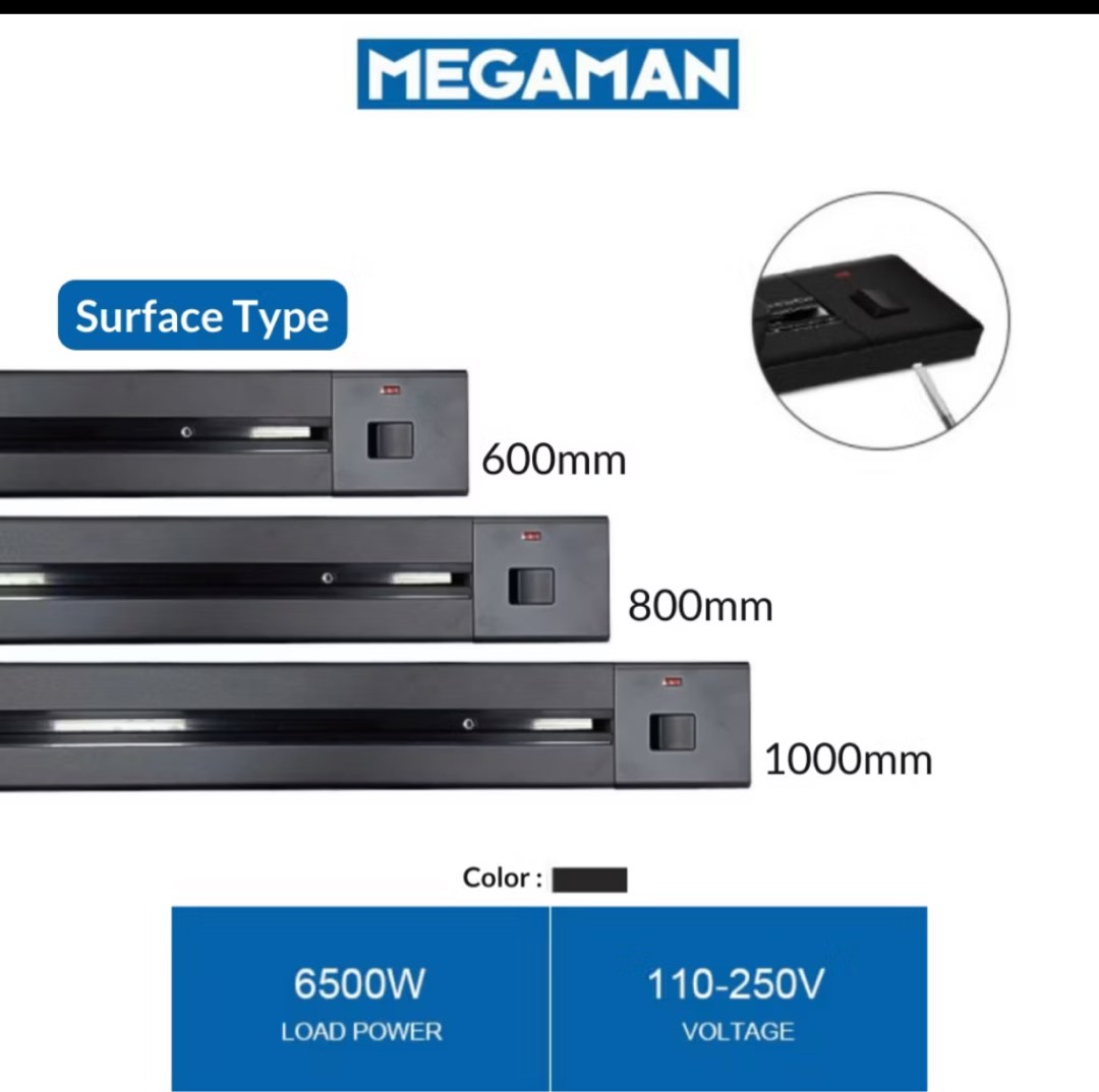 MEGAMAN Power Track Surface Mount 80CM, TV & Home Appliances ...