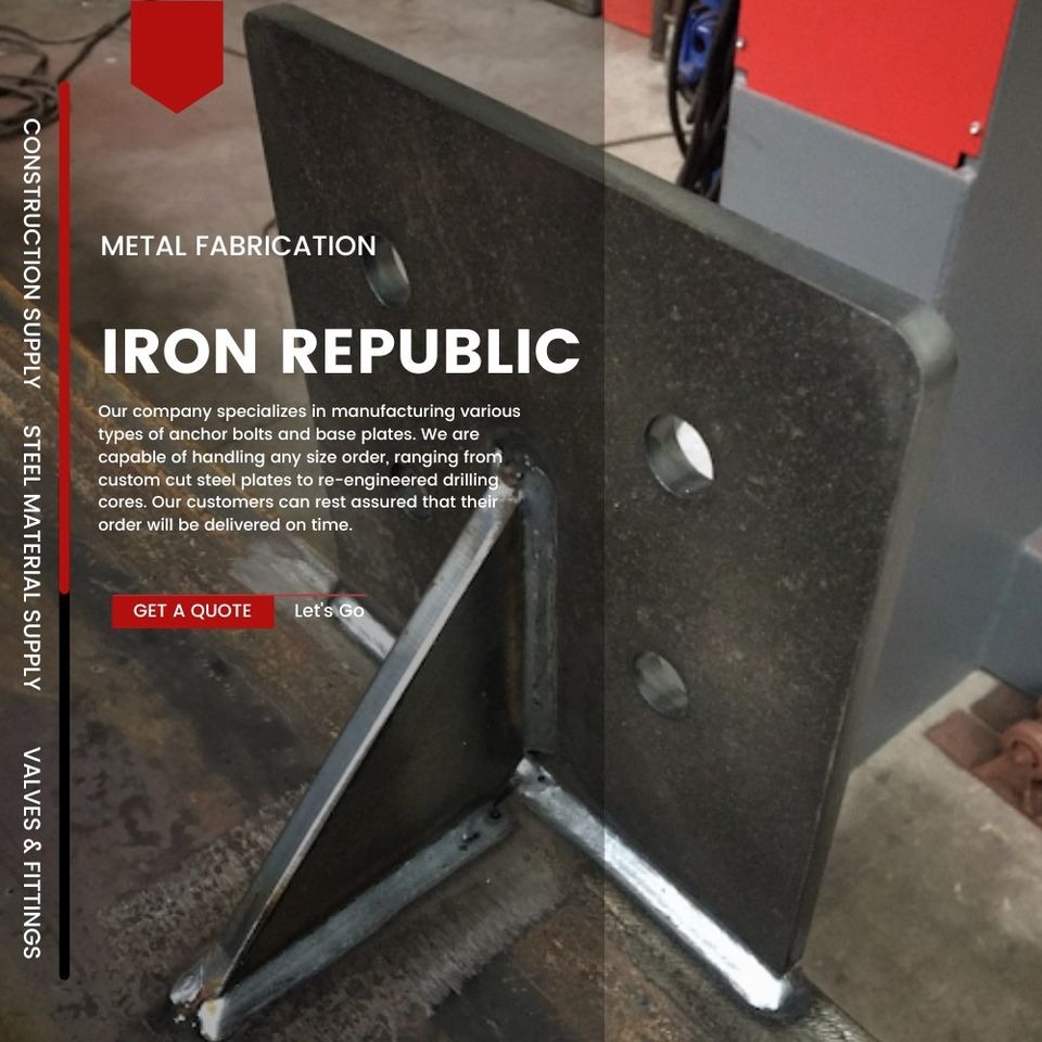 Mild Steel Plate with Drilled Holes / Metal Fabricator / Base Plate and ...