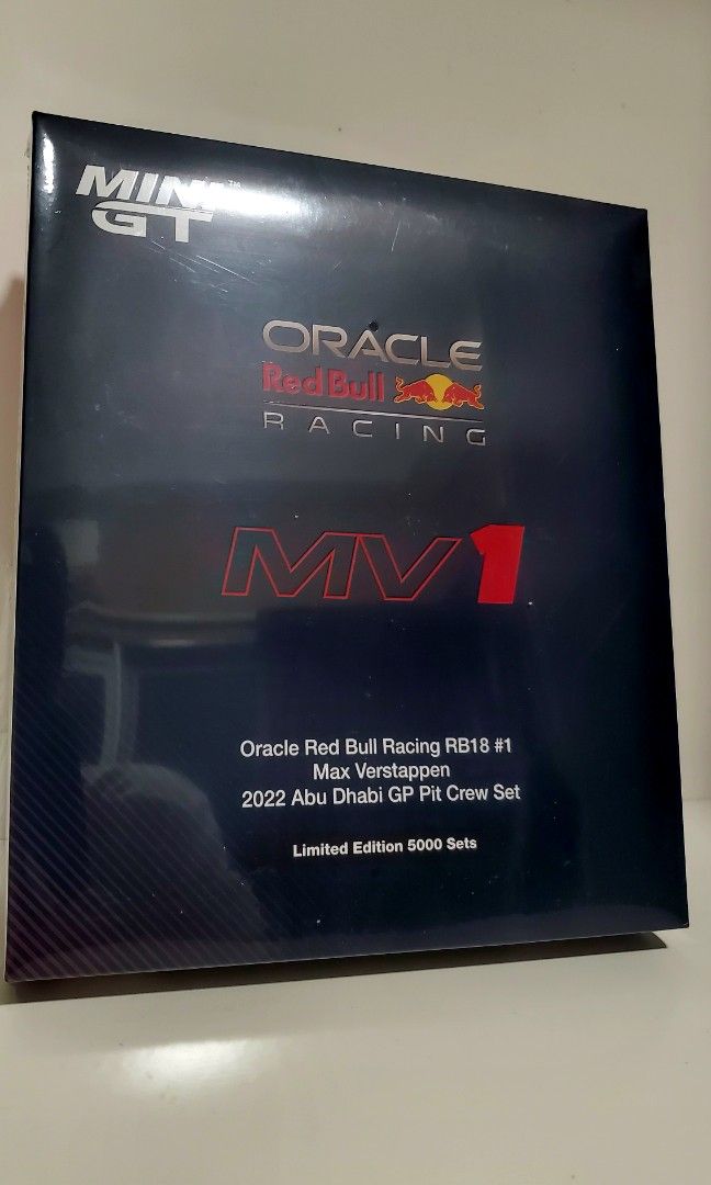 Mini GT F1 Oracle Red Bull Racing MV1 Max Verstapprn Crew Set, Hobbies ...