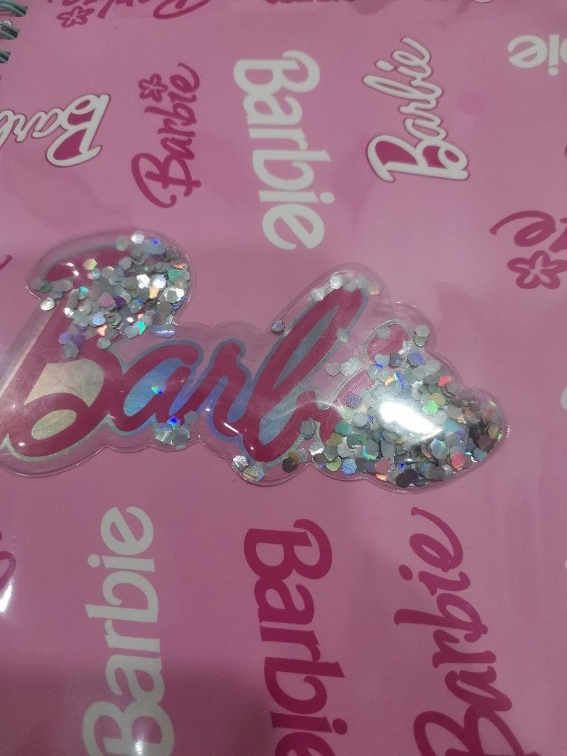 Miniso Barbie Sequin A5 Coil Notebook 80 pages, Hobbies & Toys ...