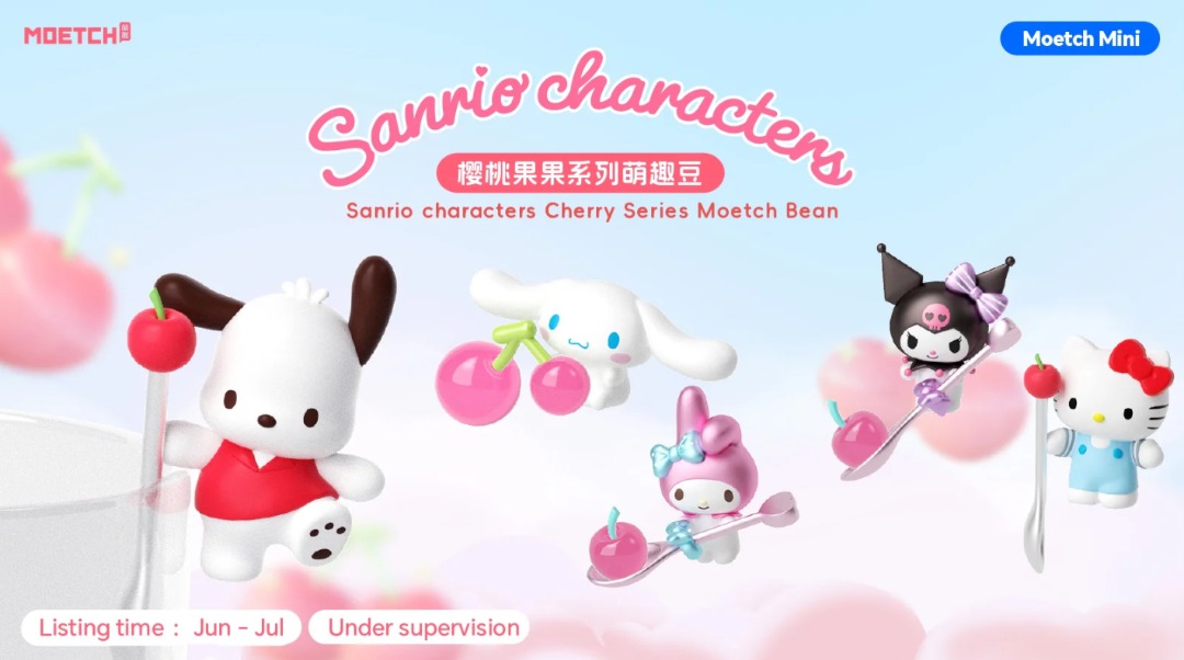 Moetch Sanrio characters cherry series Moetch bean, Hobbies & Toys ...