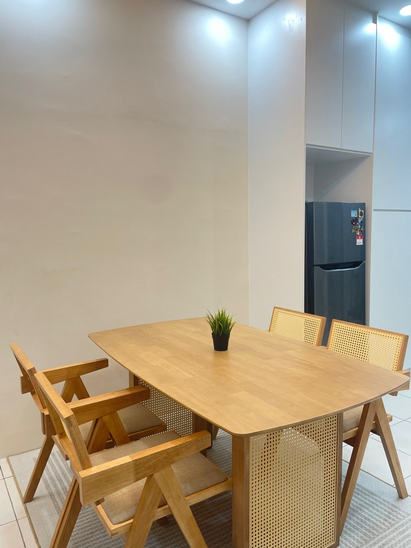 Muji/Japandi Dining table Meja Makan ONLY, Furniture & Home Living ...