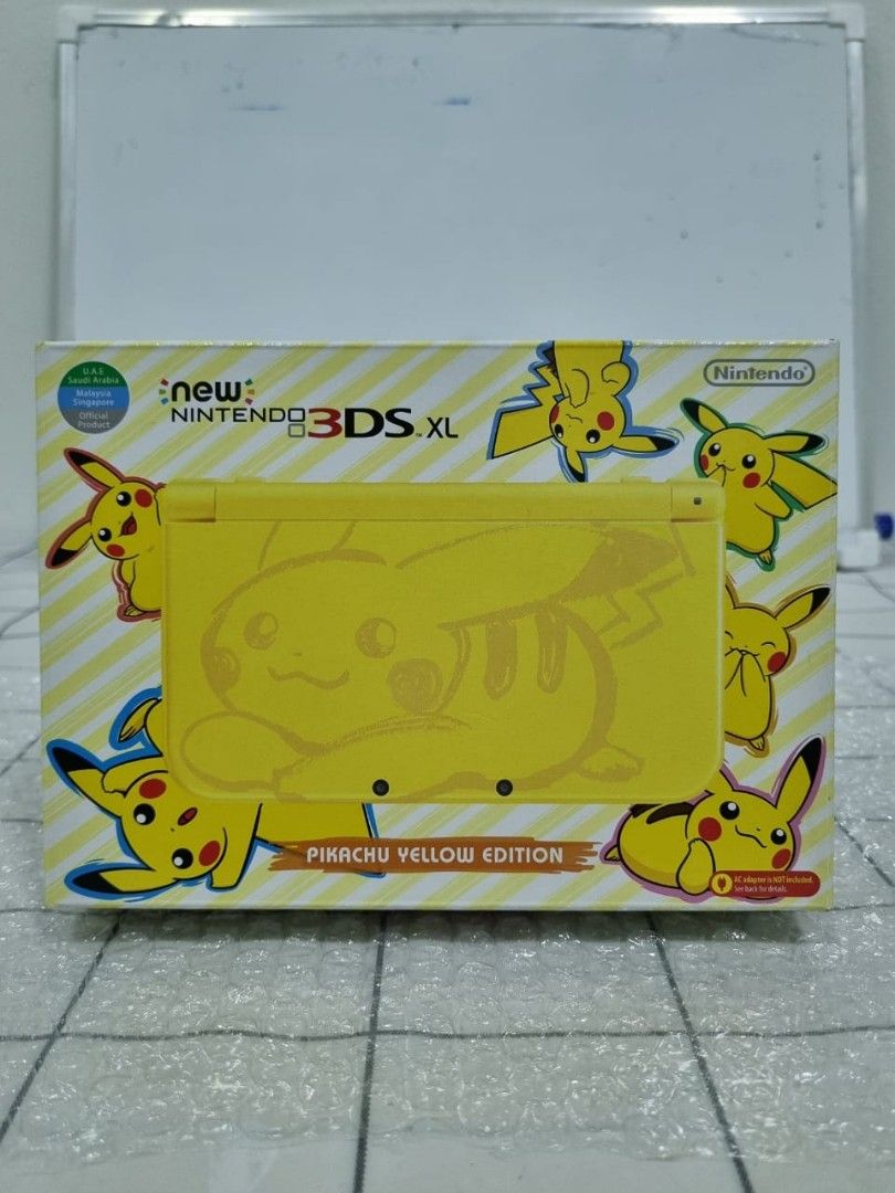 New Nintendo 3DS XL Box and Manual Pikachu Edition Pokemon Top IPS ...