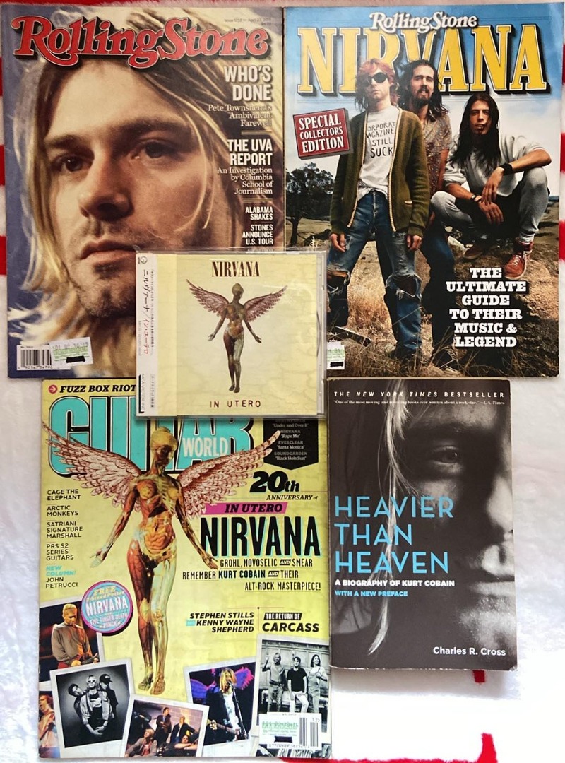 Nirvana Kurt Cobain CD Magazine Book Set OOP, Hobbies & Toys, Books ...