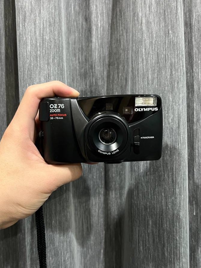 Olympus OZ76 Zoom film camera 35mm, Photography, Cameras on Carousell