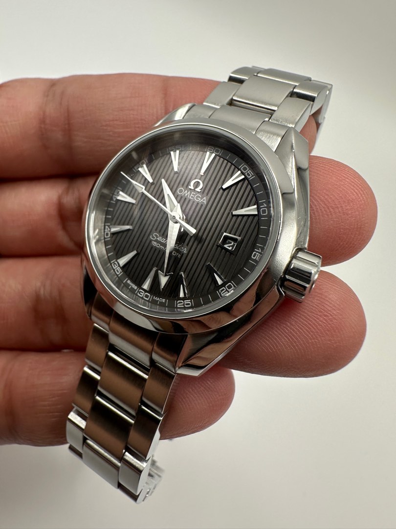 Omega Seamaster Aqua Terra 150 Women Teaked Dial Black Grey Quartz ...