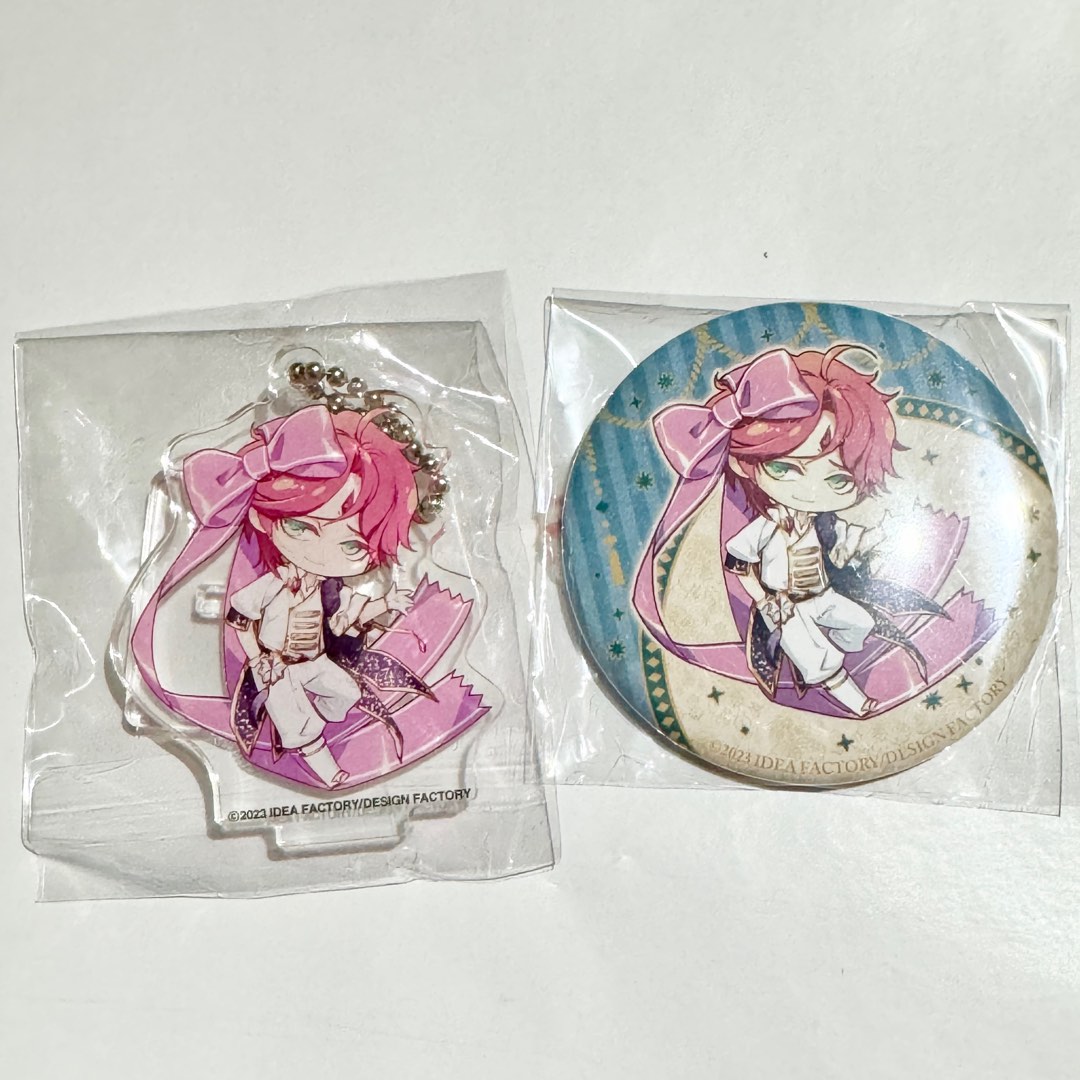 ON HAND Radiant tale radie chibi acrylic stand with can badge set pair ...