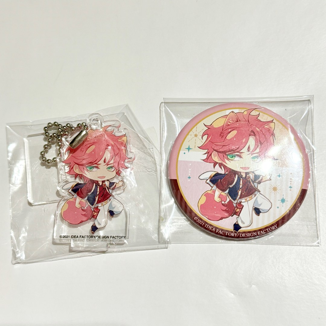 ON HAND Radiant tale radie chibi acrylic stand with can badge set pair ...