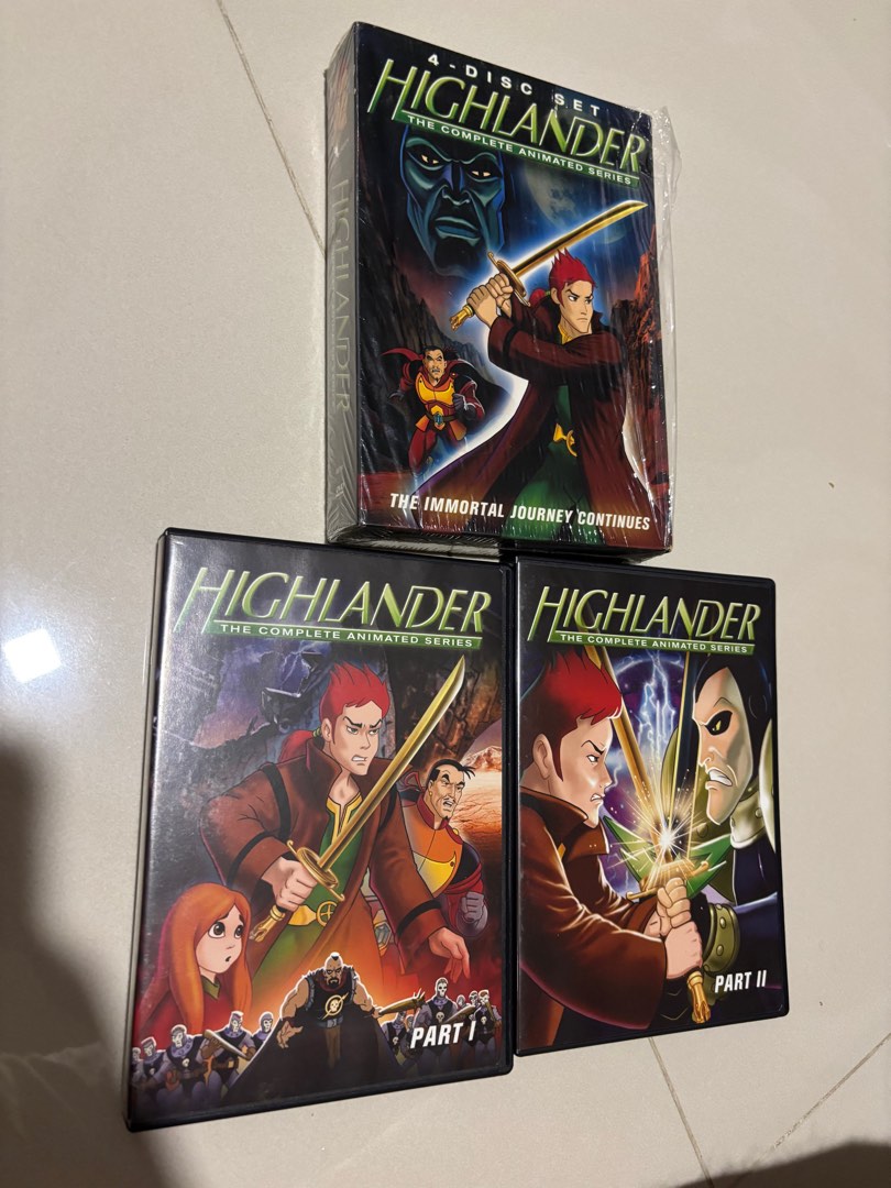 Original dvd set - Highlander The Animated series, Hobbies & Toys ...