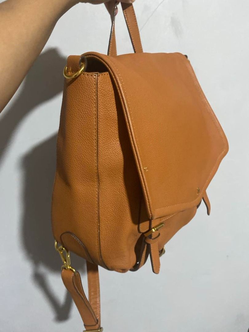 Original Hazzys London Brown Leather Korean Convertible Backpack ...