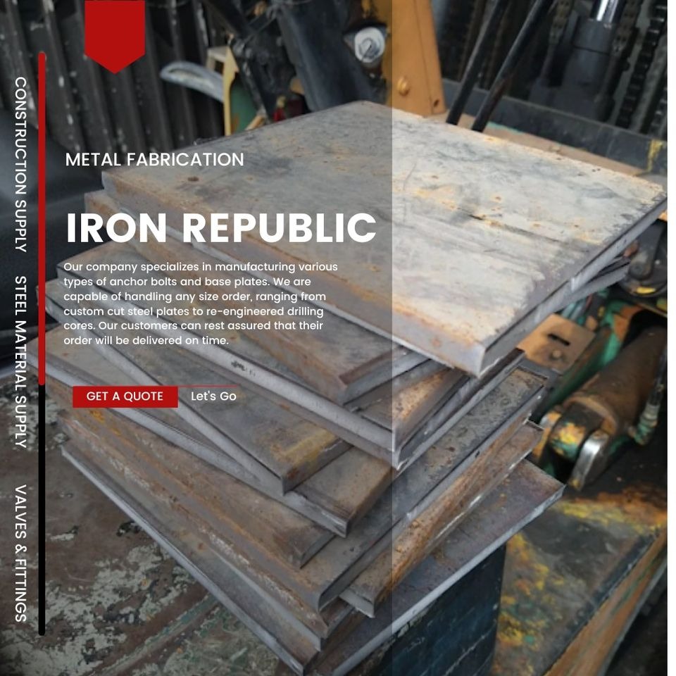 Plasma Custom Cut Metal Plate / MS Plate / Base Plate / Stiffener Plate ...