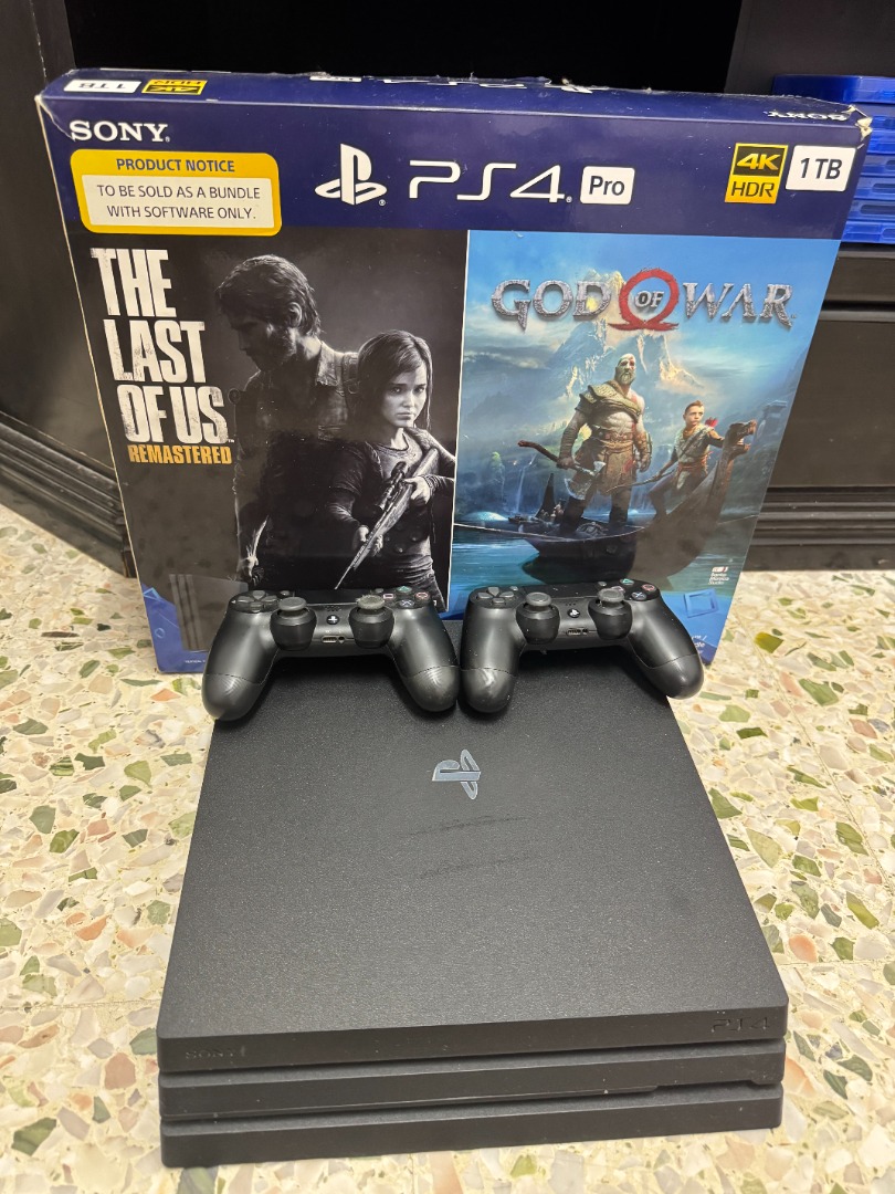 Playstation PS4 Pro 1TB full set with box, Video Gaming, Video Game ...