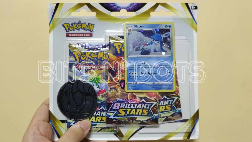 Pokemon TCG Sword & Shield Brilliant Stars 3 pack blister, Hobbies ...