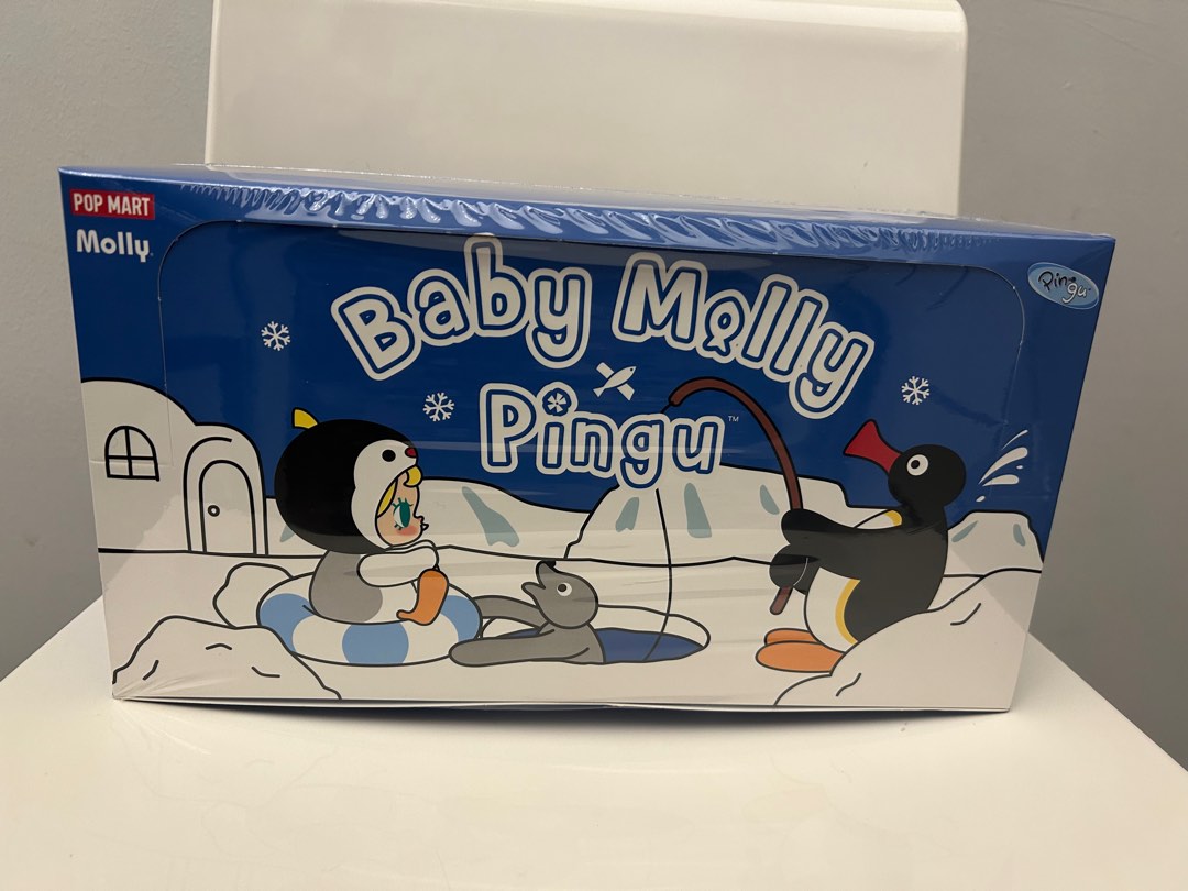 Pop Mart Baby Molly x Pingu Fishing Series Plush Pendant (Sealed box ...