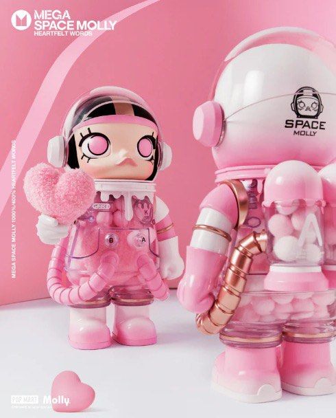 (SECRET/SPECIAL) POP MART MEGA SPACE MOLLY 400% Heartfelt Words ...