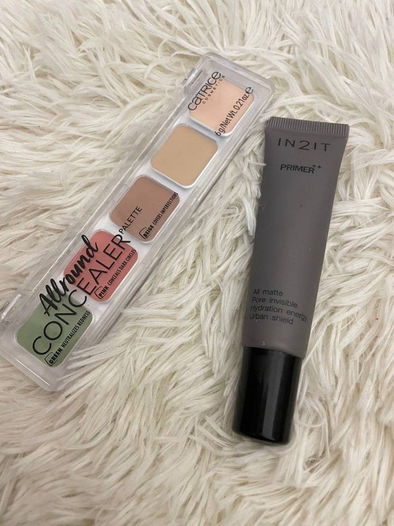 Primer and palette concealer, Beauty & Personal Care, Face, Makeup on ...