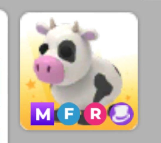 Roblox Adopt Me Mega Fly Ride Cow Adopt Me MFR Cow, Video Gaming, Video ...