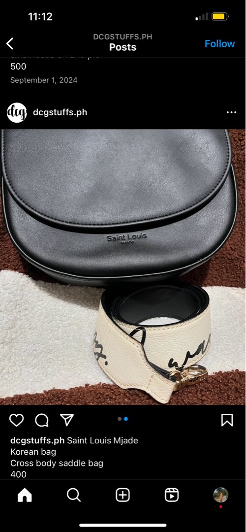 Saint Louis Mjade /Korean bag/ Cross body saddle bag, Women's Fashion ...