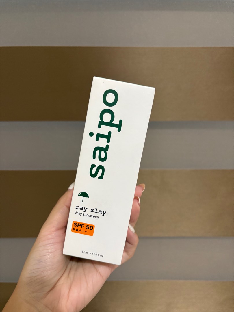 Saipo Ray Slay Daily Sunscreen SPF 50ml, Beauty & Personal Care, Face, Face Care on Carousell