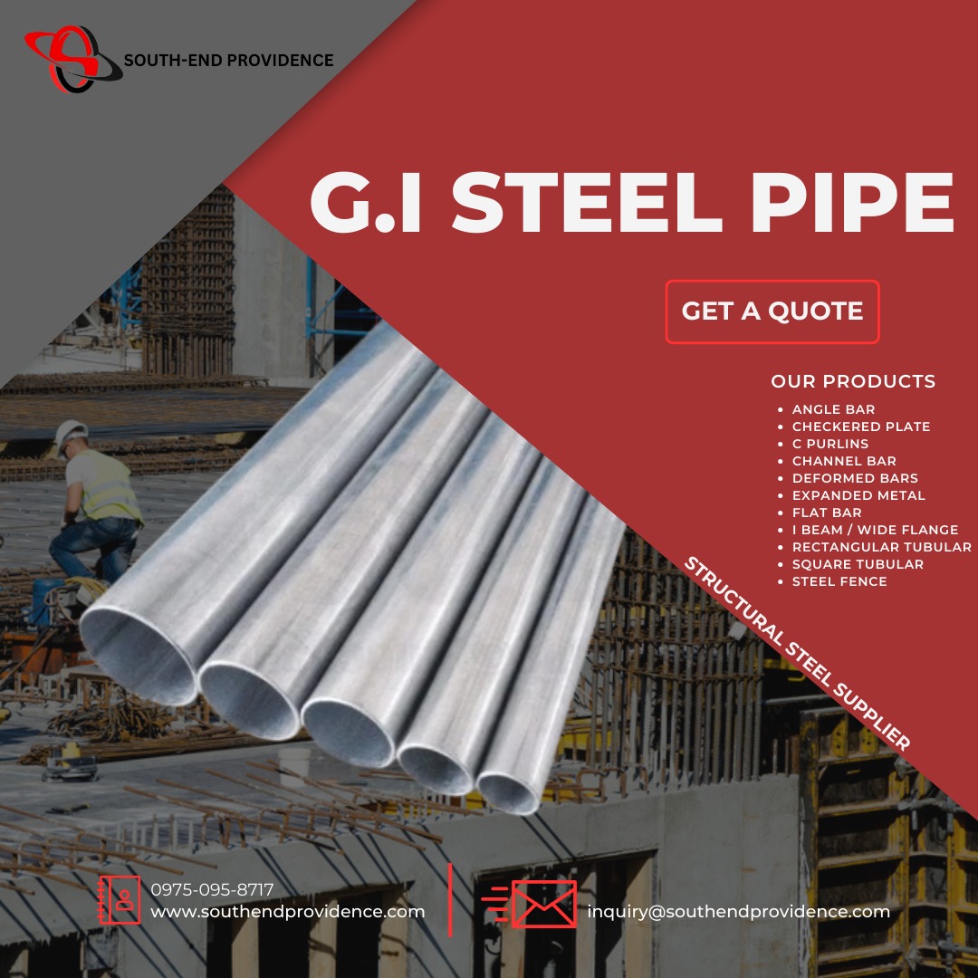 Schedule 40 Galvanized Iron Pipe - Angle Bar - C Purlin - Metal Stud ...