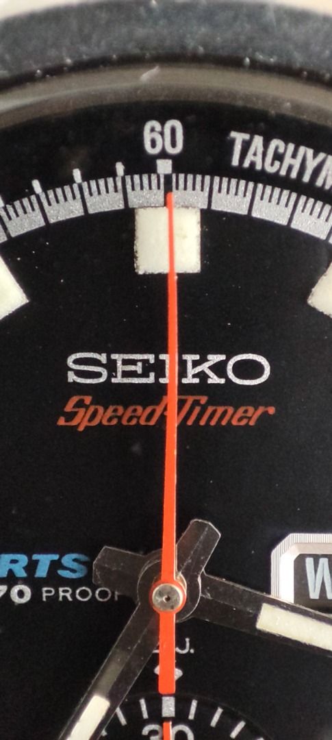 SEIKO Speed-Timer 6139-6010 CHRONOGRAPH Sakura "JASDF" Watch SELF ...