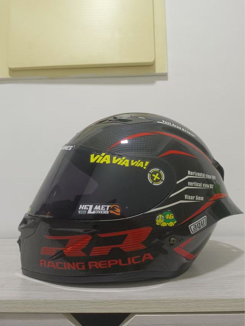 SELLING replica of agv helmet, Auto Accessories on Carousell