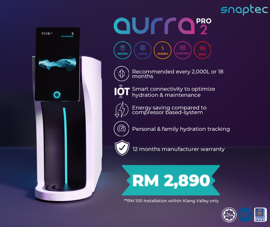 Snaptec Aurra Pro 2 Water Purifier / Water Filter / Water Dispenser ...