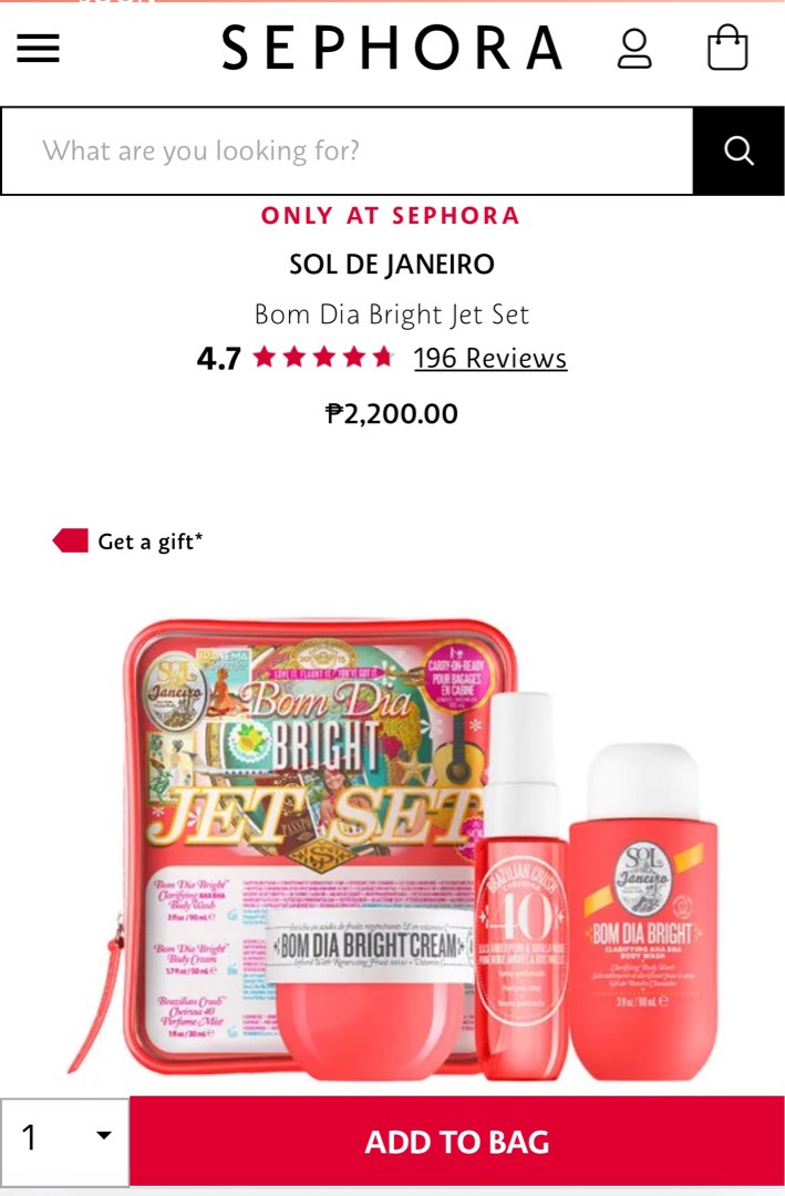 Sol de Janeiro #40 travel set, Beauty & Personal Care, Bath & Body ...