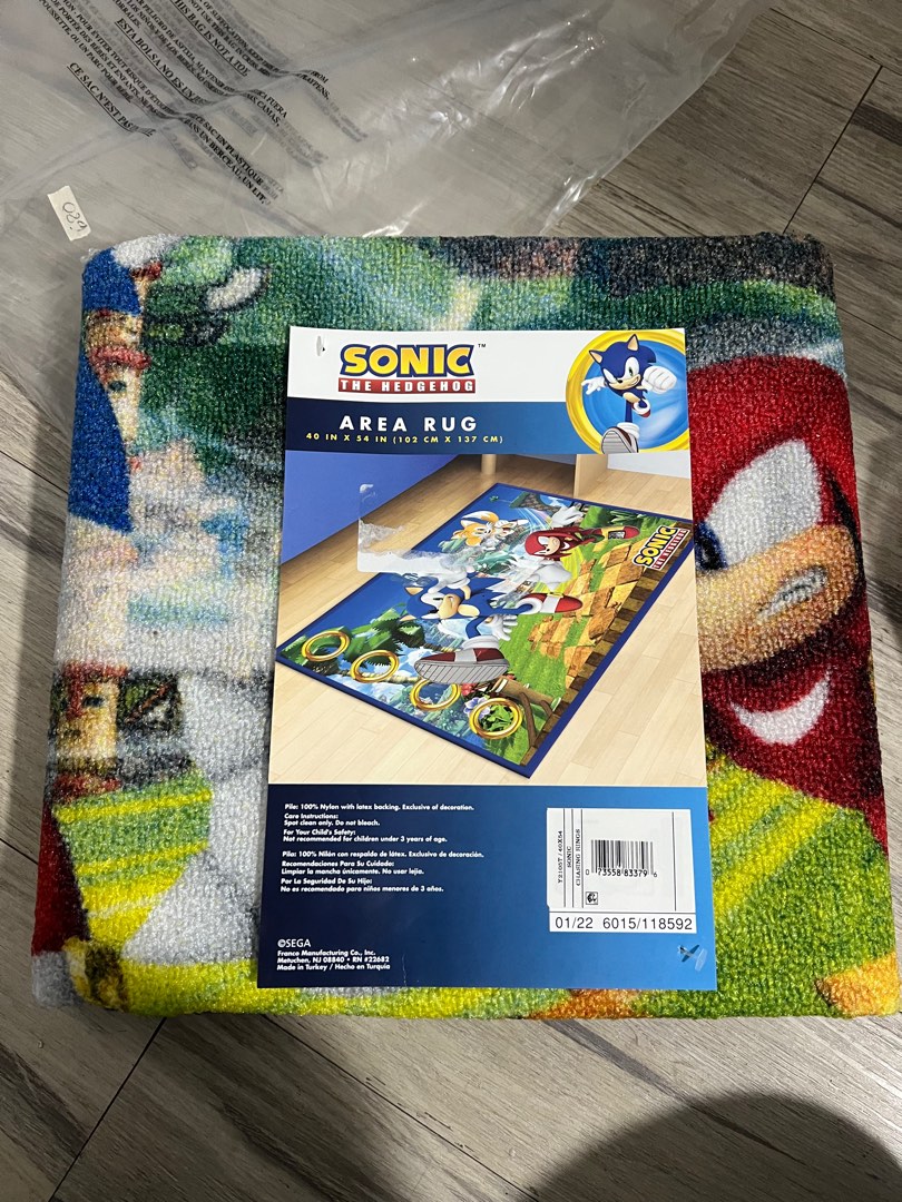 SONIC THE HEDGEHOG AREA RUG, Furniture & Home Living, Home Decor, Other ...