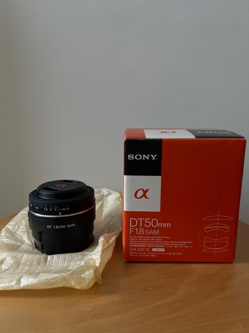 Sony DT 50mm F1.8 SAM lens, Photography, Lens & Kits on Carousell
