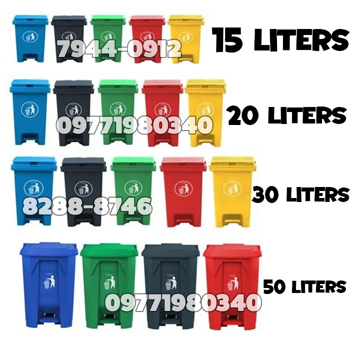 trash bin foot pedal step bin, Furniture & Home Living, Cleaning ...