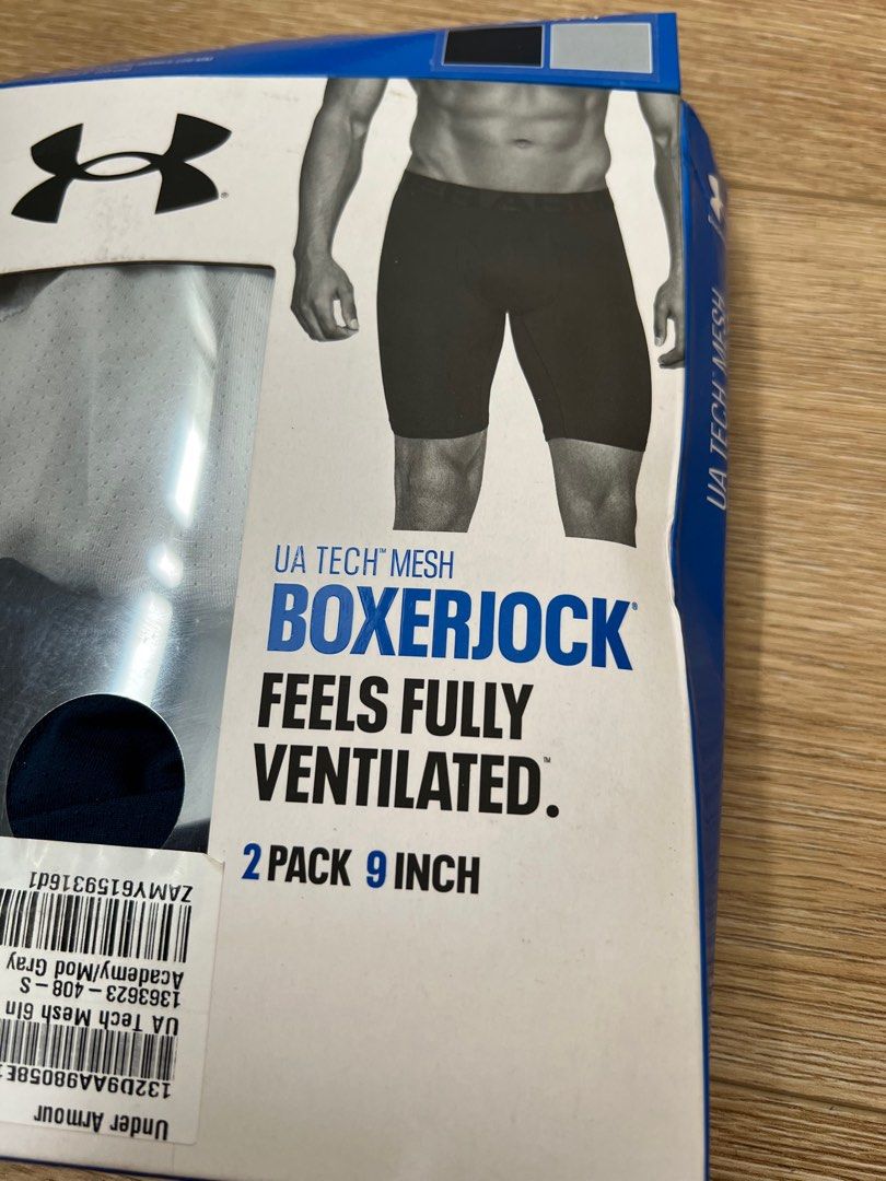 UA Tech Mesh Men Boxer Jock (Box of 2pcs), Men's Fashion, Bottoms, New ...
