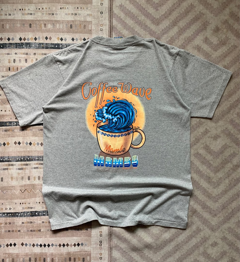 Vintage Mambo Coffee Wave, Men's Fashion, Tops & Sets, Tshirts & Polo ...