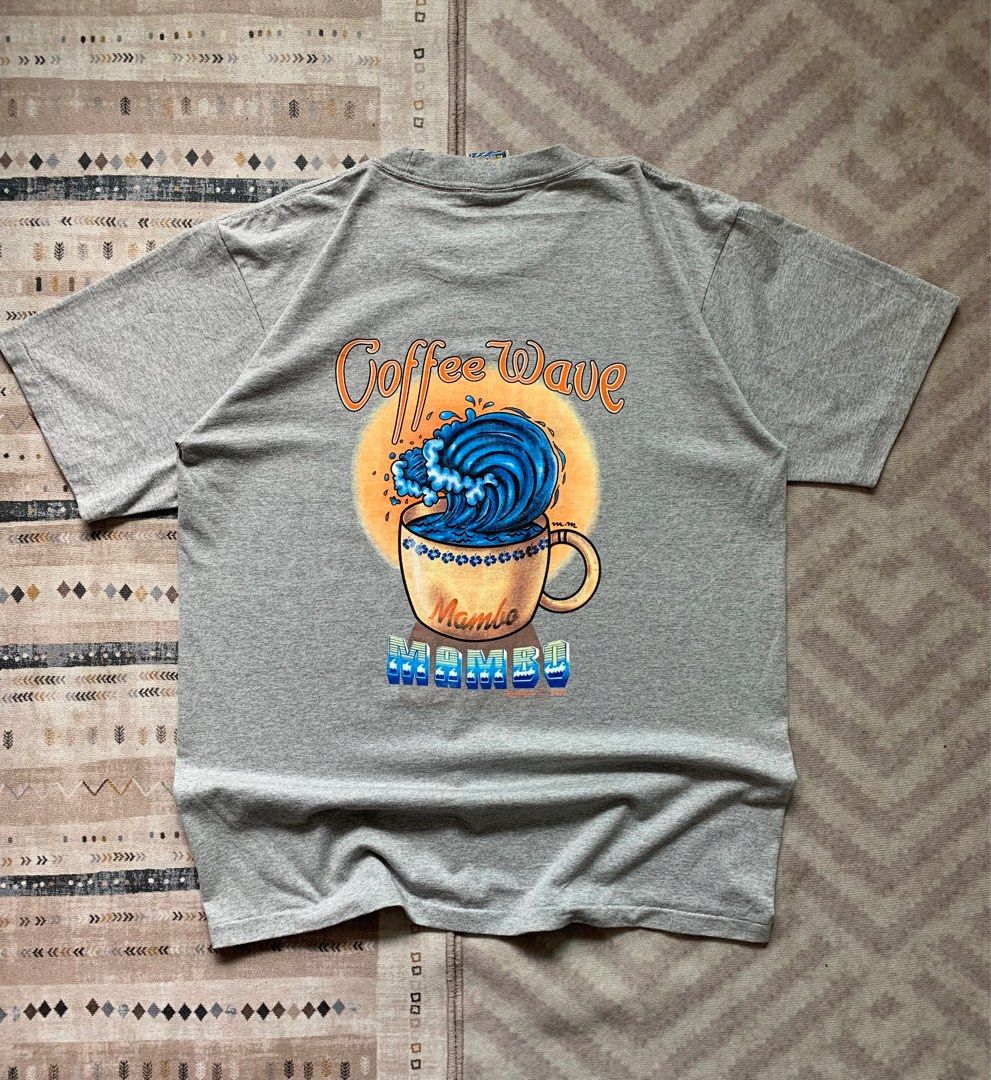 Vintage Mambo Coffee Wave, Men's Fashion, Tops & Sets, Tshirts & Polo ...