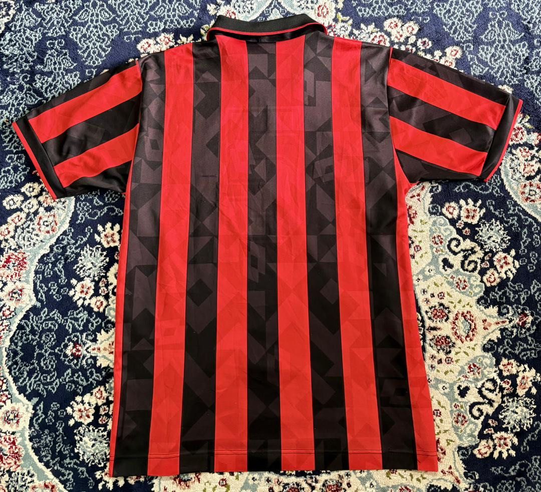 VINTAGE TEMPLATE AC MILAN HOME JERSEY 94/95, Men's Fashion, Activewear ...