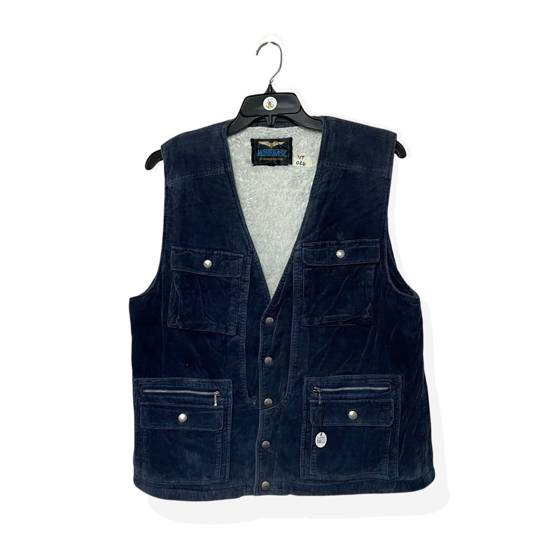 (VT016) Heavy Fleece Lining Utility Vest, Men's Fashion, Tops & Sets ...