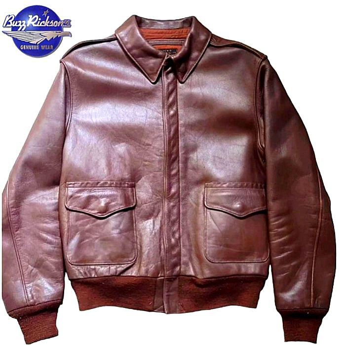 Vtg Buzz Rickson's A-2 USAAF Horsehide Flight Jacket X Jaket Kulit Schott Avirex Real McCoy's ...