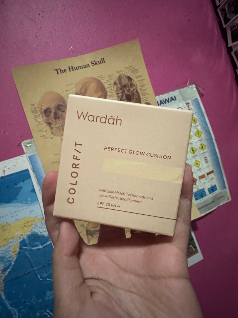 wardah colorfit perfect glow cushion code olive beige, Beauty ...