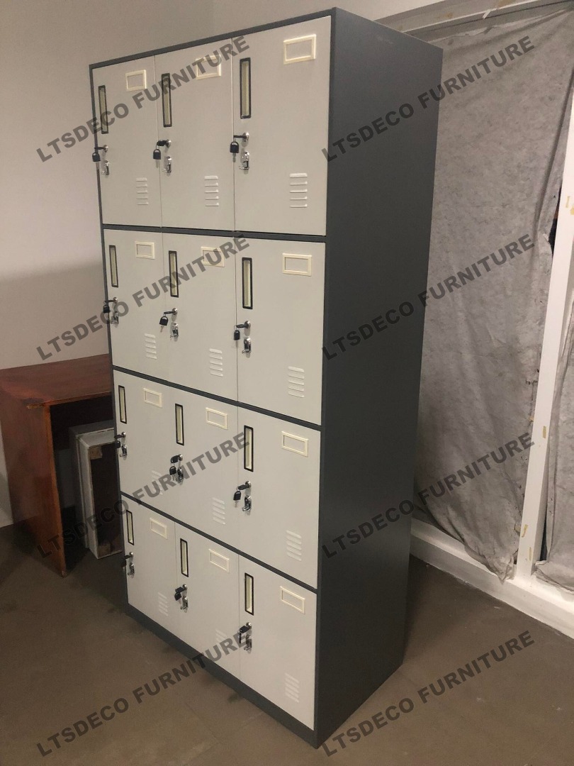 12 DOOR STEEL LOCKER | OFFICE PARTITIONS | OFFICE FURNITURE, Furniture ...
