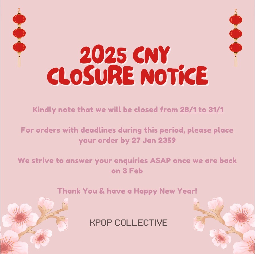 2025 CNY CLOSURE NOTICE, Announcements on Carousell