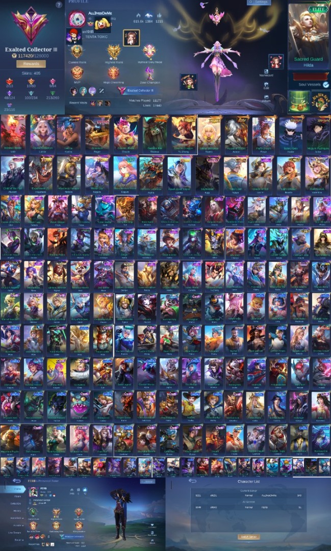 [405 Skins] Mobile Legends Account | ML acc | MLBB acc | Legend Skin ...