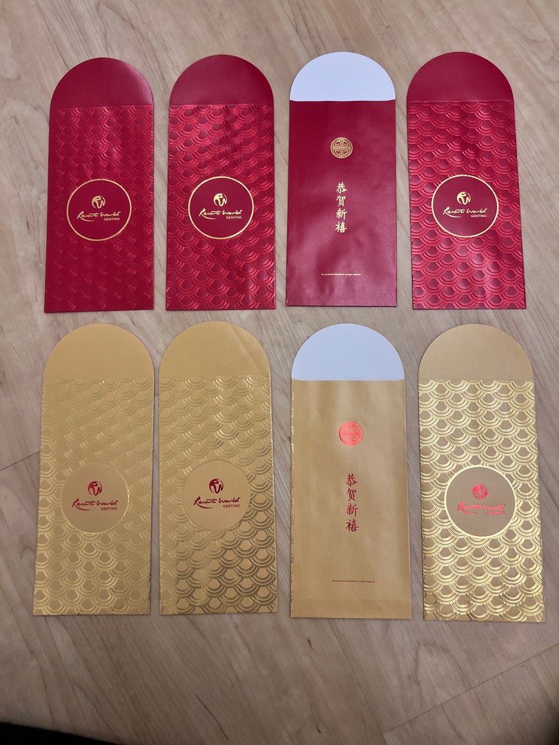 8pcs Resort World Genting 2025 Red Packet Chinese New Year Ang Pow/Ang ...