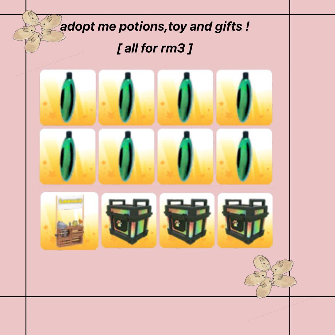 Adopt Me Pets and Potions Bundle ( price in desc ), Video Gaming ...