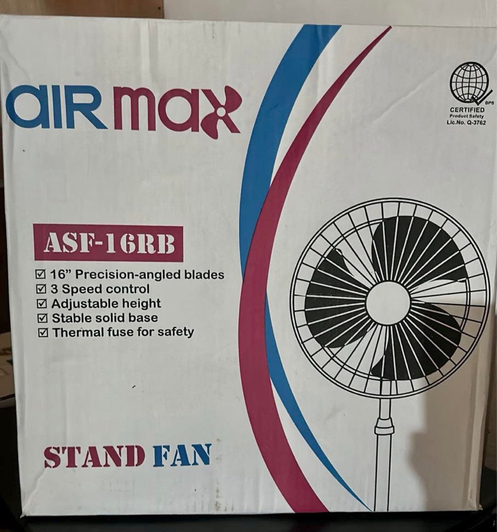 Airmax Stand Fan, Furniture & Home Living, Lighting & Fans, Fans on ...