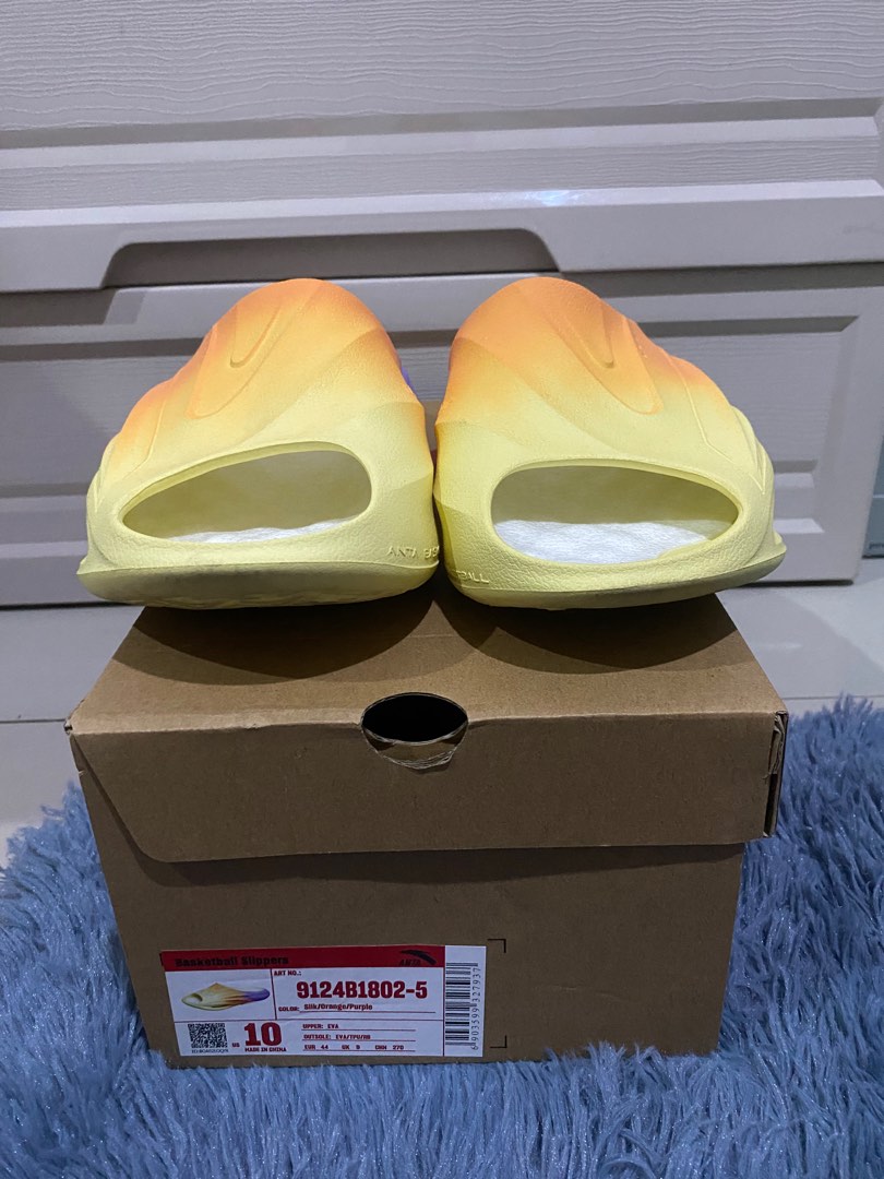 Anta Basketball Slides, Men's Fashion, Footwear, Slippers & Slides on ...